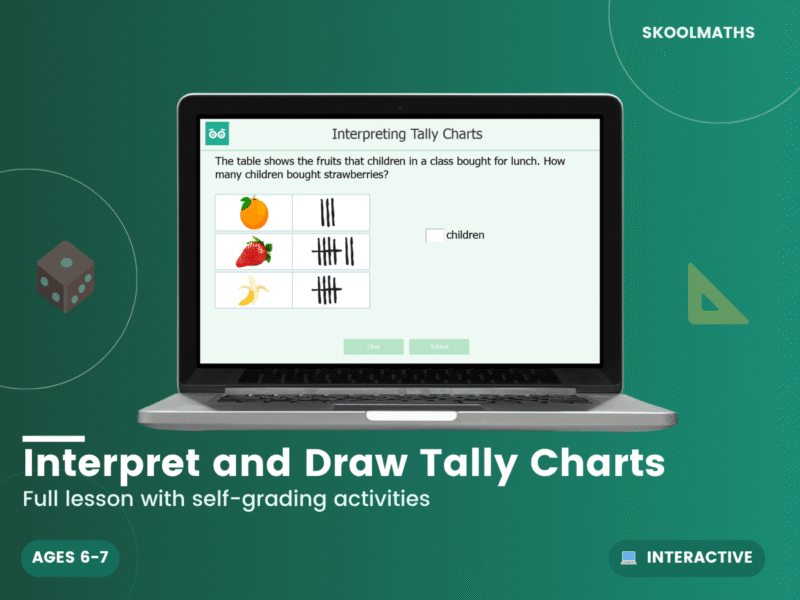 Interpret And Make Tally Charts — Interactive Lesson (Ages 6–7) – Maths ...