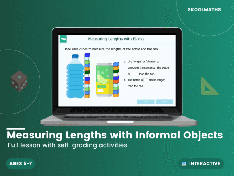 Measuring Lengths: Informal Objects — Interactive Lesson (Ages 5–6 ...