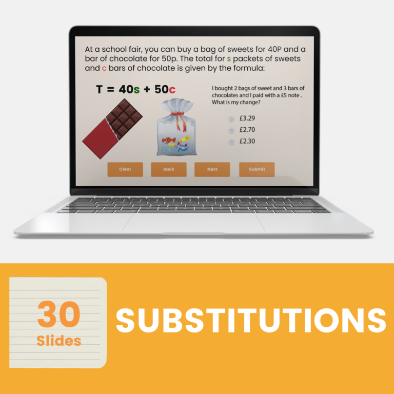 Substitution into Formula | KS3 Digital Lesson | Skoolmaths- Lessons ...