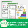 100 Days Reading Comprehension Preschool Worksheets