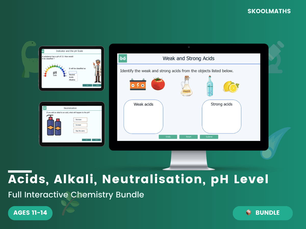 Full Acids And Alkali Bundle — Worksheet (Ages 11–14) – Maths, Science ...