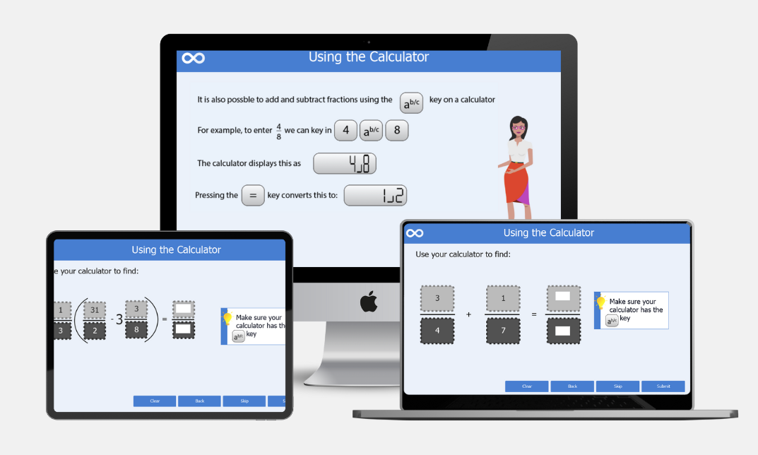 Add and Subtract Fractions: Using a Calculator Add and Subtract Fractions: Using a Calculator