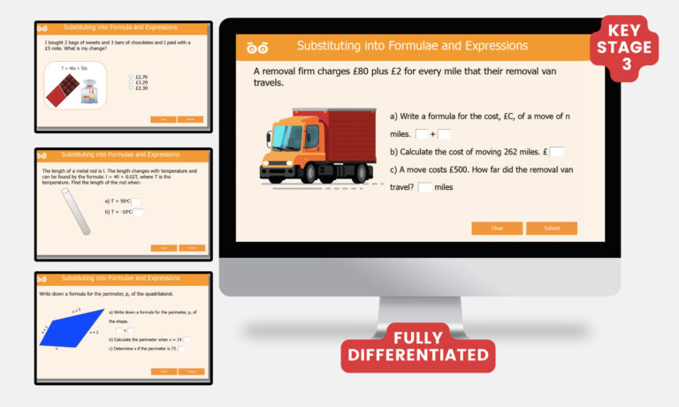 Substitution into Formulae and Expressions