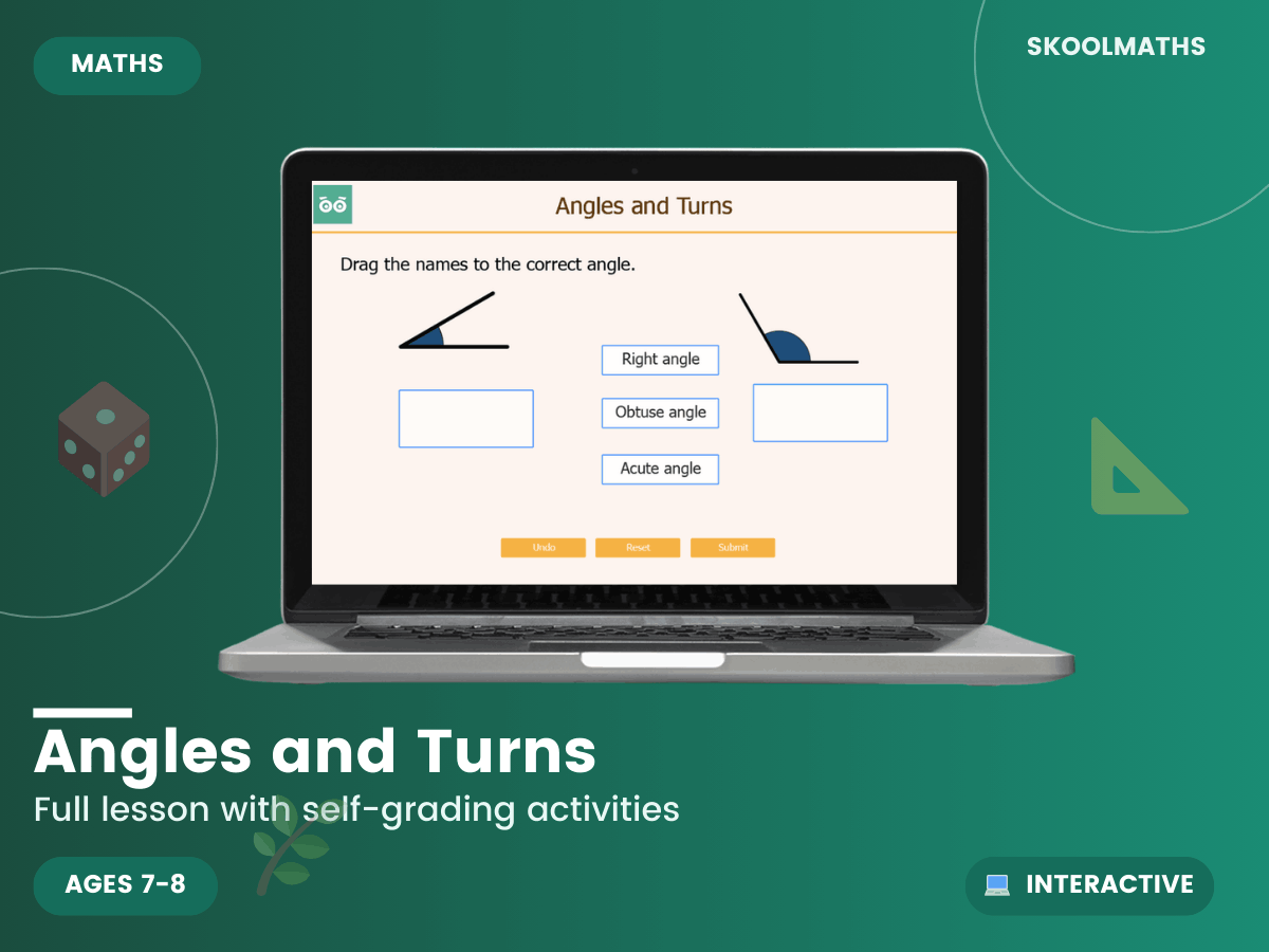 Turns and Angles Year 3 Maths: Interactive Lesson & KS2 Geometry ...