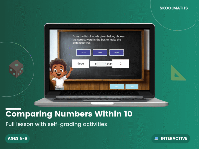 Comparing Numbers Within 10 — Interactive Lesson (Ages 5–6) – Maths ...
