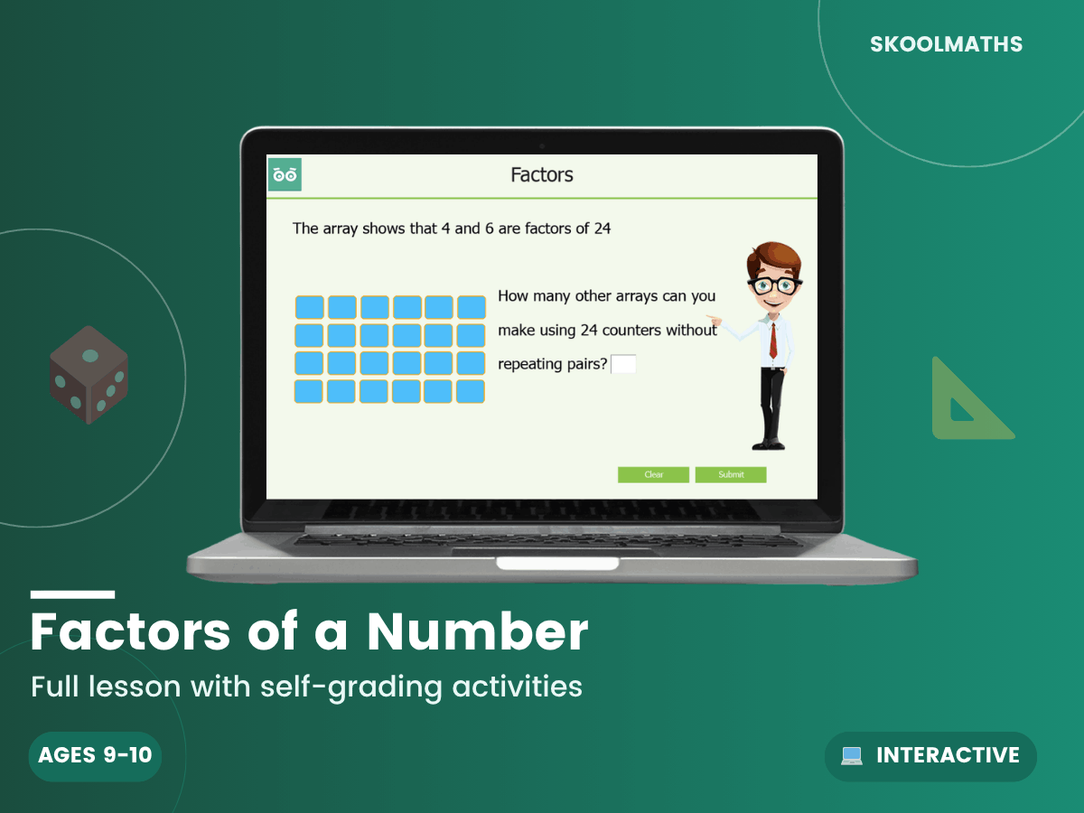 Factors Of A Number — Interactive Lesson (Ages 9–10) – Maths, Science ...