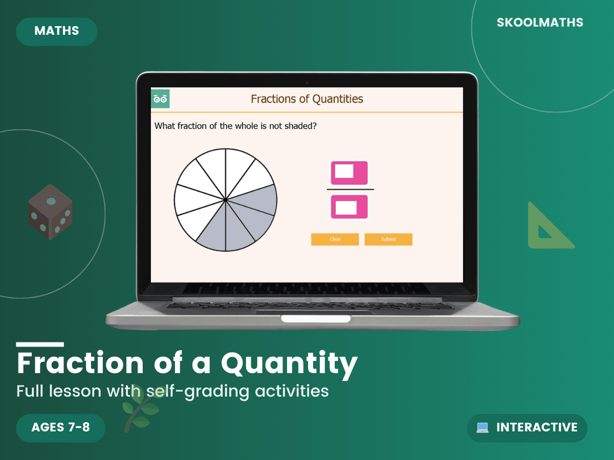 Fractions Of Quantities — Interactive Lesson (Ages 7–8) – Maths ...