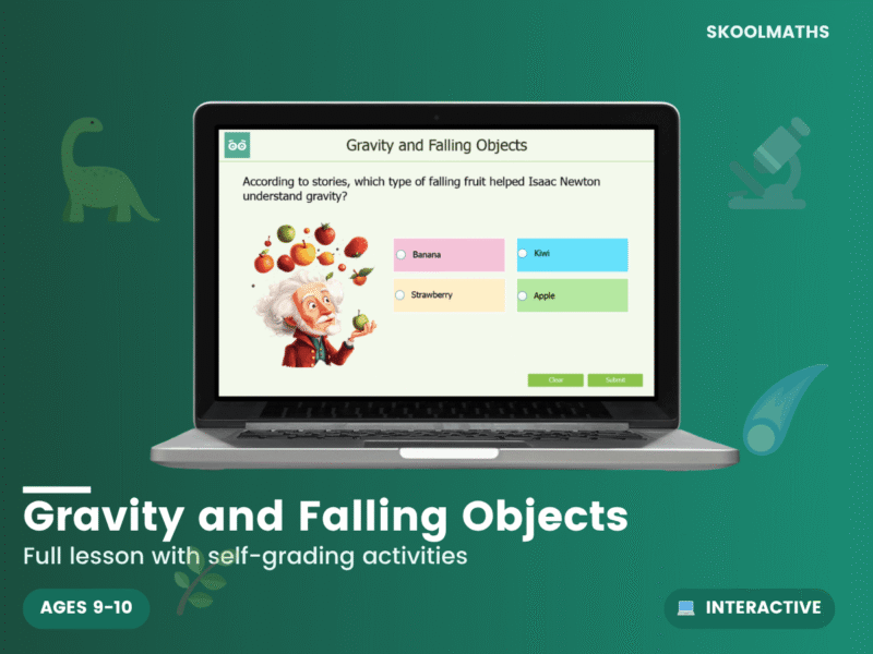 Gravity and Falling Objects: Year 5 Science KS2 Interactive Physics ...