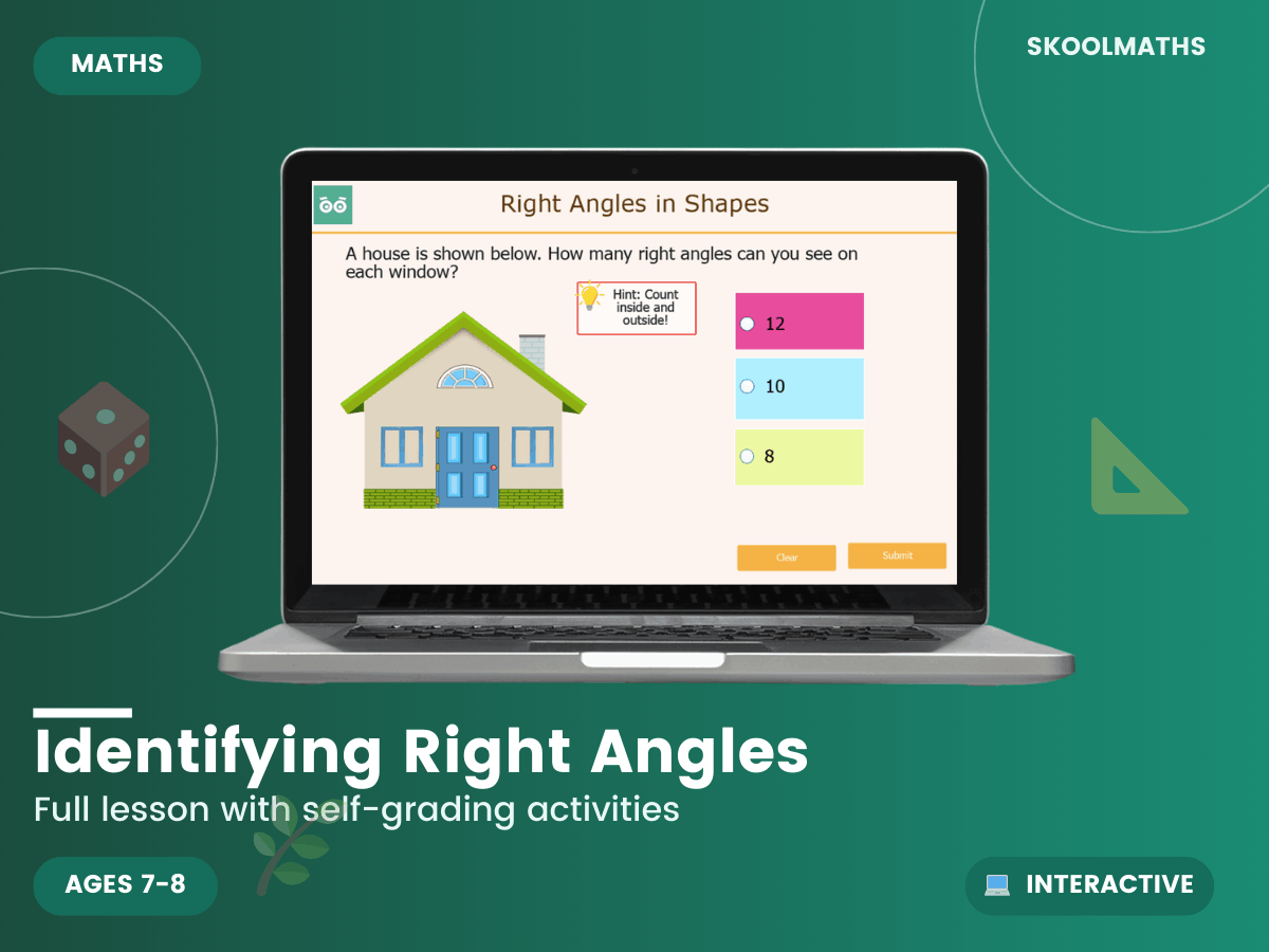 Identifying Right Angles — Interactive Lesson (Ages 7–8) – Maths ...