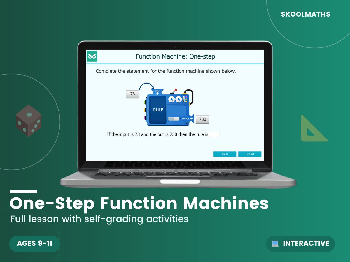 Introduction to Algebra: 1-step Function Machines – Maths, Science ...