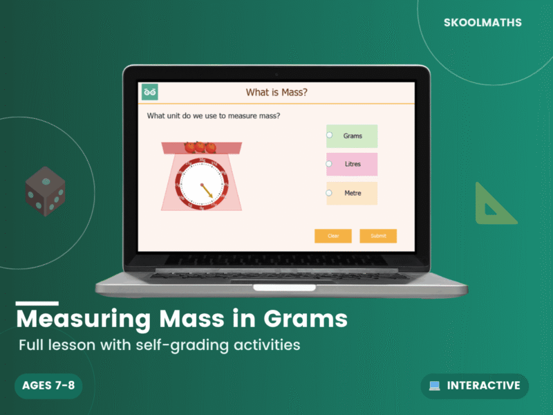 Measure Mass In Grams — Interactive Lesson (Ages 7–8) – Maths, Science ...