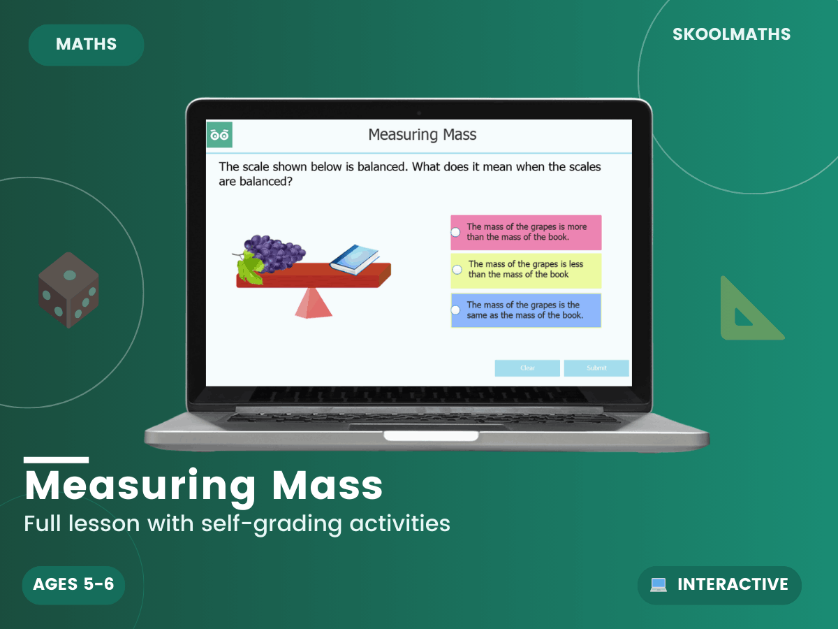 Measuring Mass : Weight — Worksheet (Ages 5–6) – Maths, Science ...