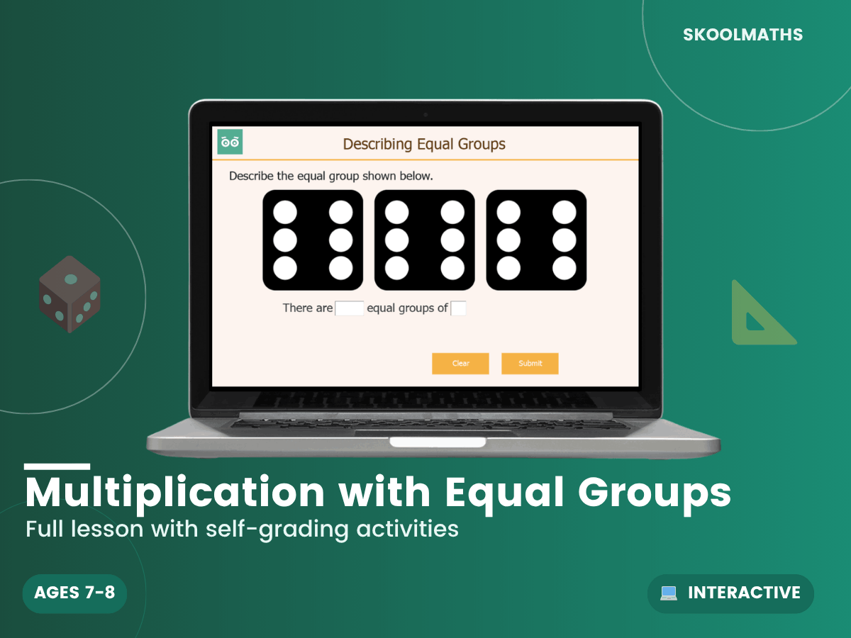 Multiplication With Equal Groups — Interactive Lesson (Ages 7–8 ...