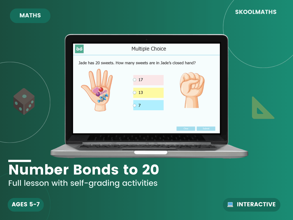 Number Bonds To 20 — Worksheet (Ages 5–7) – Maths, Science & English ...