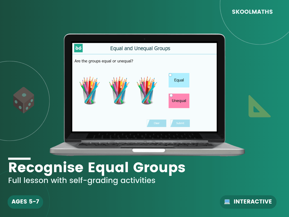 Recognise Equal Groups: Year 2 Maths Interactive Lesson ...