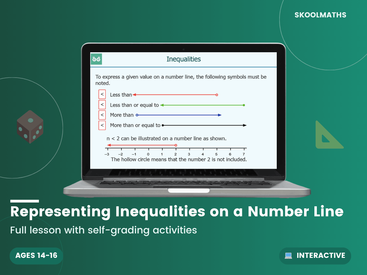 Represent Inequalities on a Number Line – Maths, Science & English ...