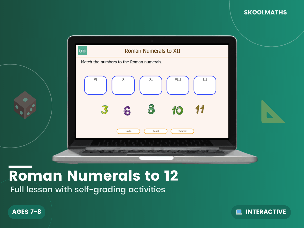 Roman Numerals To 12 — Interactive Lesson (Ages 7–8) – Maths, Science ...