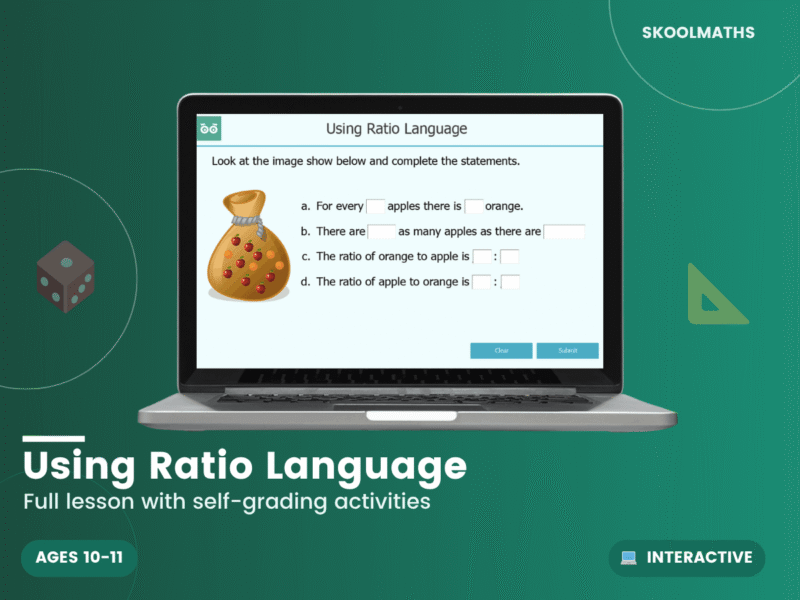 Using Ratio Language — Interactive Lesson (Ages 10–11) – Maths, Science ...